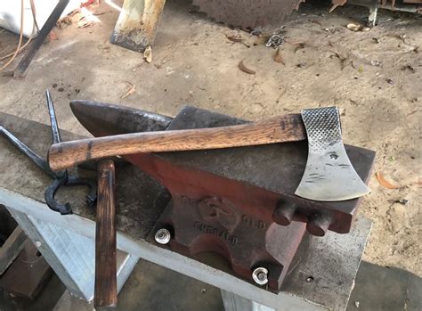 Wip Tutorial For A Quick Down And Dirty Hatchet Size Axe Show And Tell Bladesmith S Forum Board