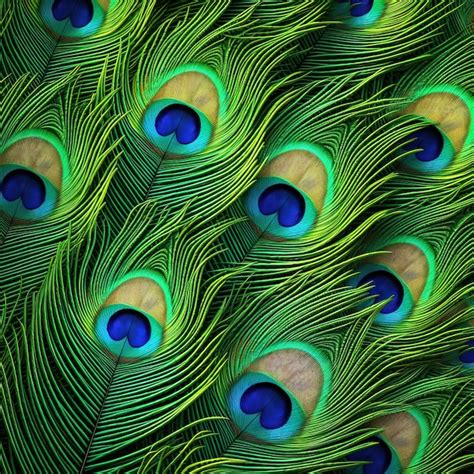 Premium Photo Peacock Feathers Pattern