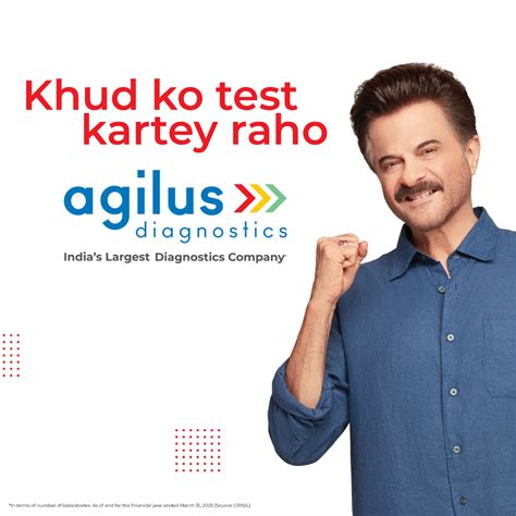 Agilus Diagnostics Welcomes Anil Kapoor As Brand Ambassador