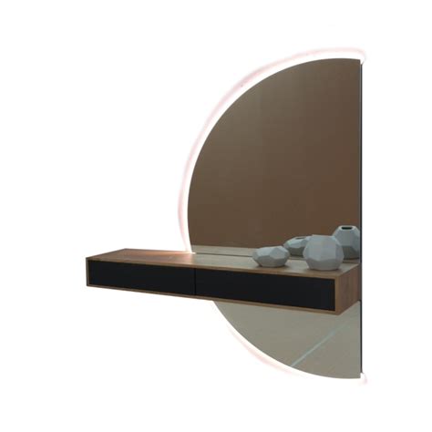 Warmhome Gr ΕΠΙΤΟΙΧΙΑ ΚΟΝΣΟΛΑ ΜΕ ΚΑΘΡΕΠΤΗ Bold N3 160x150x35 50Φ