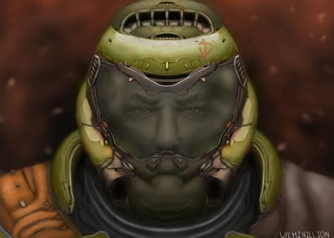 The Doomslayer Art By Me Gaming