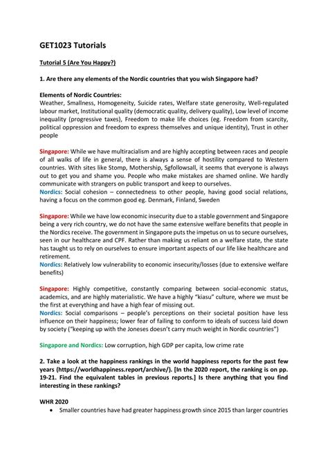 Get1023 Finals Tutorial Get1023 Thinking Like An Economist Nus Thinkswap