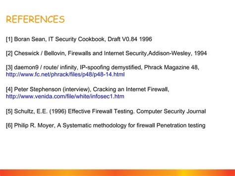 Firewall Penetration Testing Ppt Internet Computing