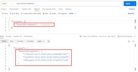 Get Value From Postman Array And Pass Stack Overflow