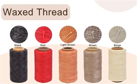 Waxed Thread 284 Yards 150d 08mm Leather Sewing Waxed Thread For Shoe