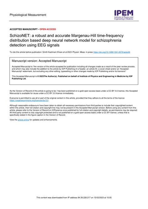 pdf schizonet a robust and accurate margenau hill time frequency