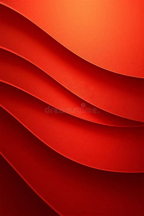 Abstract 3d Red Flowing Waves Background Digital Data Structure Stock Illustration