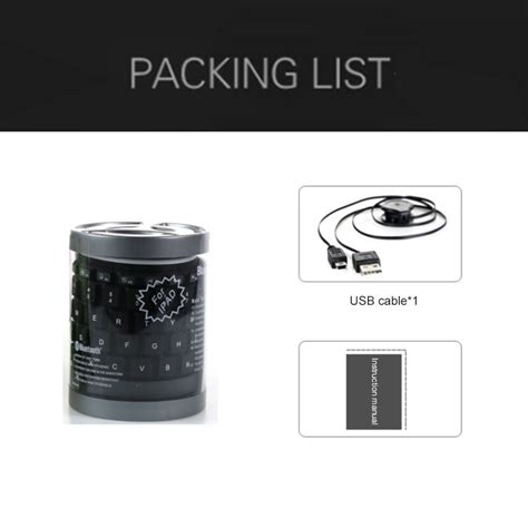 Wireless Bluetooth Keyboard Waterproof Foldable Ro Grandado