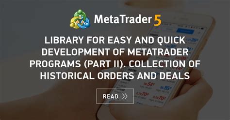 Library For Easy And Quick Development Of Metatrader Programs Part Ii