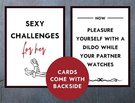 Sex Game Sex Challenges For Her Printable Sexy Card Game Sexytoy For Couples Etsy