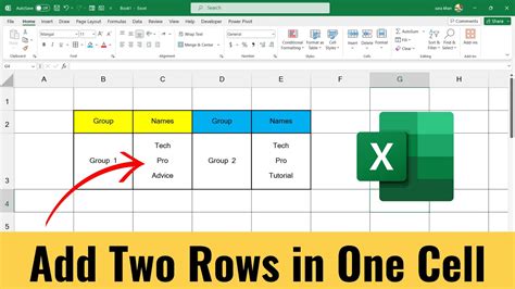 How To Add Two Rows In One Cell In Excel Youtube