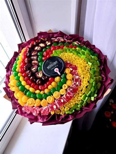 Букет из сухофруктов и меда 🍯 в 2024 г Букет Подарки Сухофрукты