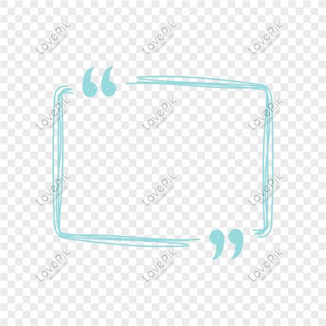 손으로 그린 큰 따옴표 대화 상자 Png 일러스트 무료 다운로드 Lovepik