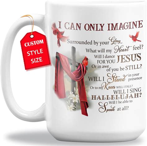 Ami I Can Only Imagine Cardinal Mug Inspiration Religious Coffee