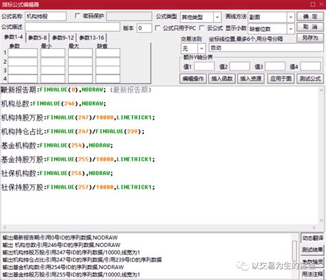 指标公式之机构持股分析 知乎