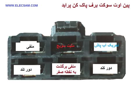 پین اوت سوکت برف پاک کن پراید الکسام