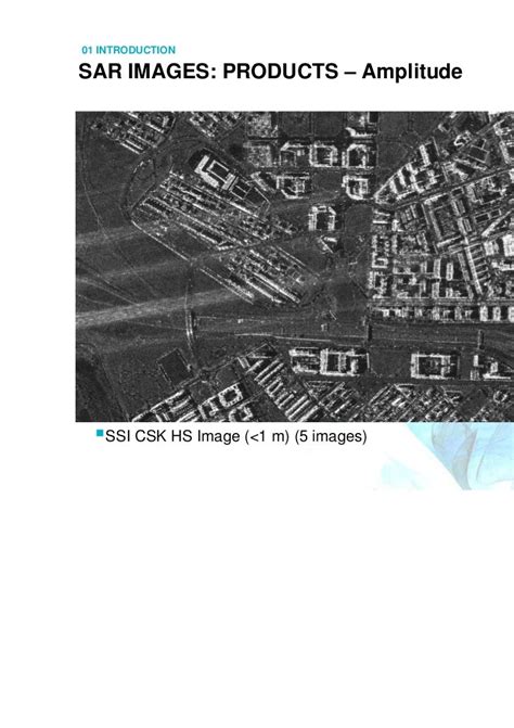 Sar Imagery Analysis For Defence And Security