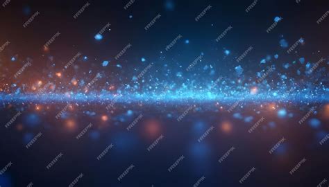 Premium Photo Glitter Blue Particles Stage And Light Shine Abstract Background Flickering