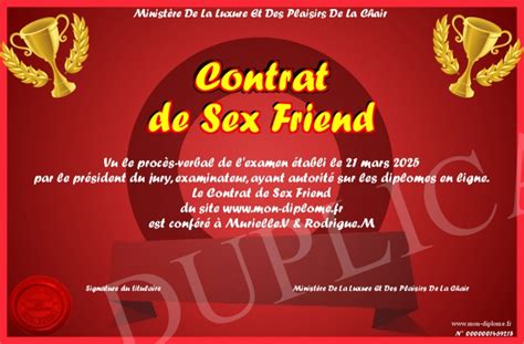 Contrat De Sex Friend