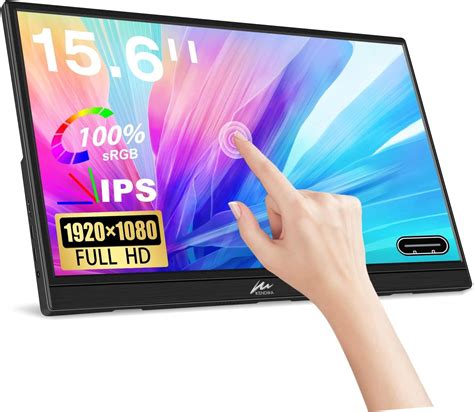 Caperave 15 6 Portable Monitor Touchscreen Fhd Ips Touch Screen With Tempered