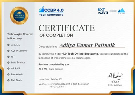 Aditya Kumar Pattnaik On Linkedin Ccbp Bootcamp2021 Bootcamps