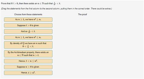 Solved Prove That If T Then There Exists An NN Such That Chegg Com