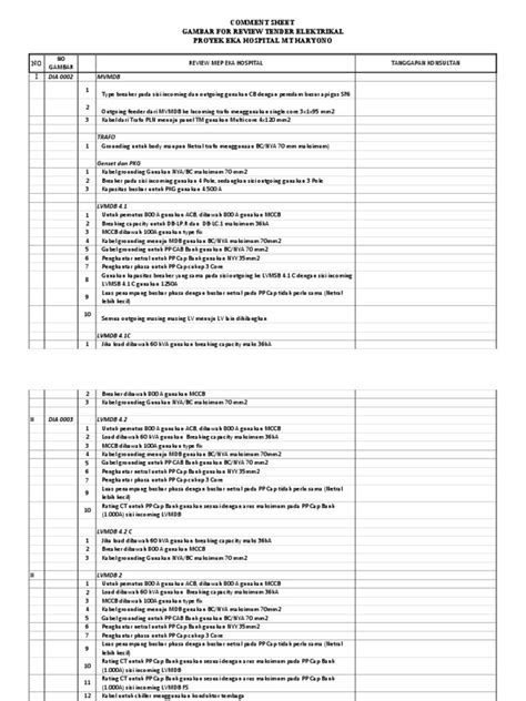 Comment Sheet Pdf