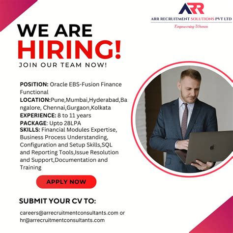 We Are Hiring Arr Recruitment Solutions Private Limited Empowering Women