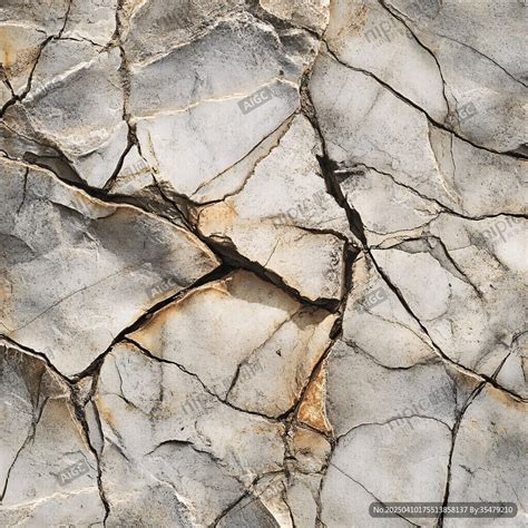 Ai创作图岩石 干裂 纹理 裂痕 地质 石块 裂纹 风化 表面 自然 粗糙 破碎 缝隙 石纹 沧桑 昵图网