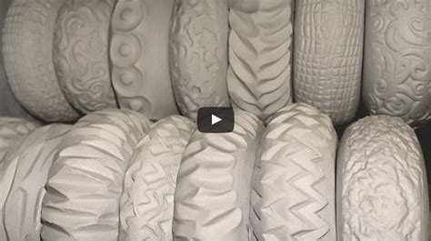 Making Ceramic Texture Rollers Stamps The Ceramic School Ceramic