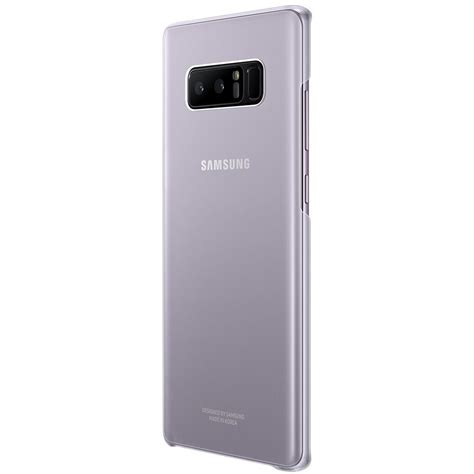 Official Samsung Galaxy Note Clear Cover Case Orchid Grey