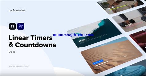 Pr动态基本图形倒计时器元素模板 Linear Timers And Countdowns For Premiere Pro 11mogrt