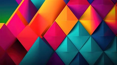 Premium Ai Image Abstract Geometric Background With Triangle Shape Pattern Generative Ai