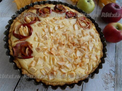 Творожно сметанный яблочный пирог 13 фото в рецепте