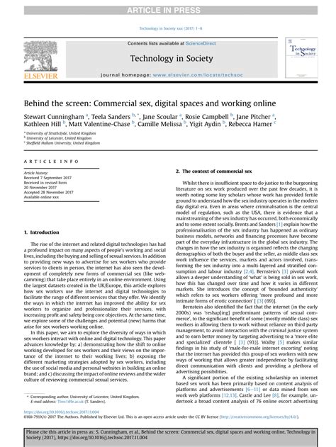 PDF Introduction Technology Social Change And Commercial Sex Online