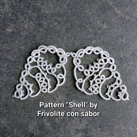 Tatting Pattern Pdf Shell By Frivolite Con Sabor Etsy