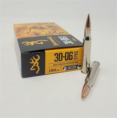 Browning 30 06 Ammunition Bxs Solid Expansion B192430061 180 Grain Lead