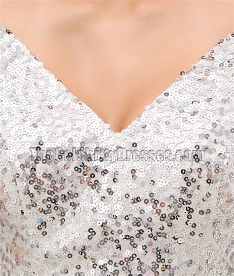 Silver Sequins Short Cocktail Party Homecoming Dresses