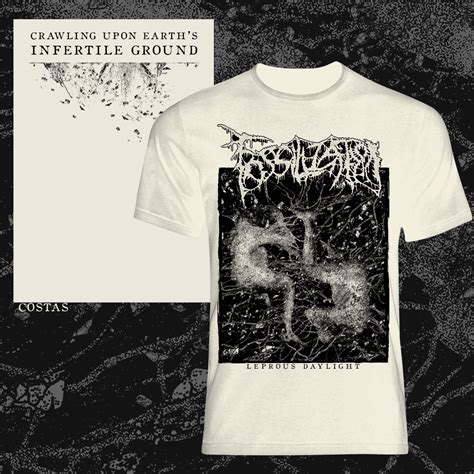 Fossilization Camiseta Leprous Daylight Branca Nihil Productions