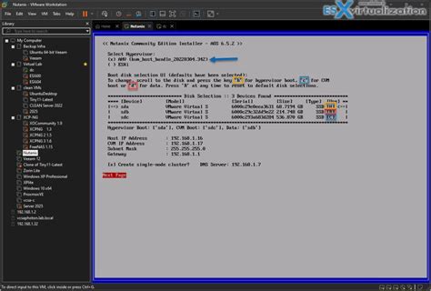 Nutanix Community Edition ESX Virtualization