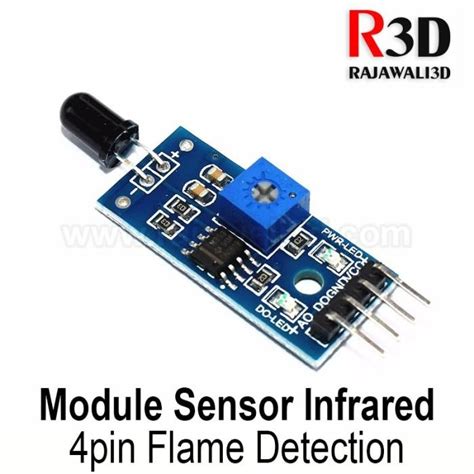 Jual Sensor Infrared Detektor Api Flame Detection Module Sensor 4 Pin