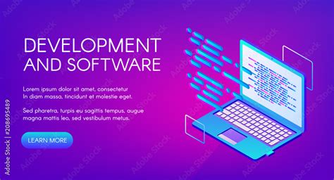 Software Development Vector Illustration Of Computer Digital Technology
