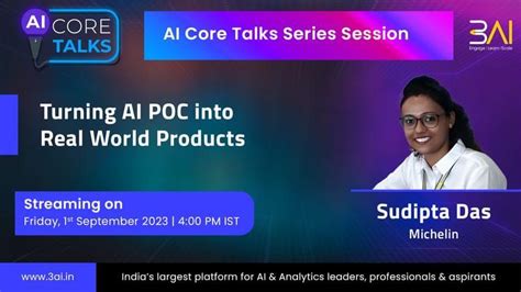 Sudipta Das On Linkedin Ai Core Talks Series Session Sudipta Das