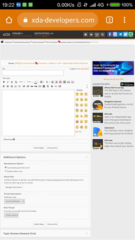 Miscellaneous Suggestions Issue Kiwibrowser Android GitHub