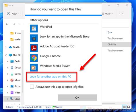 How To Open Cfg File In Windows 11