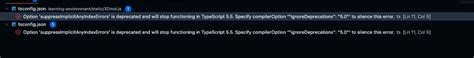 [chore] `suppressimplicitanyindexerrors` is deprecated and will stop functioning in ts 5 5