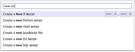 Keyboard Shortcuts RStudio User Guide