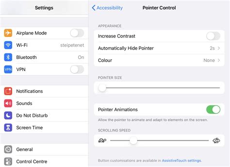 Supporting Pointer Interactions Nutrient