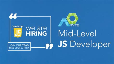 Aobyte On Linkedin Aobyte Jsdeveloper Hiring Hiringnow