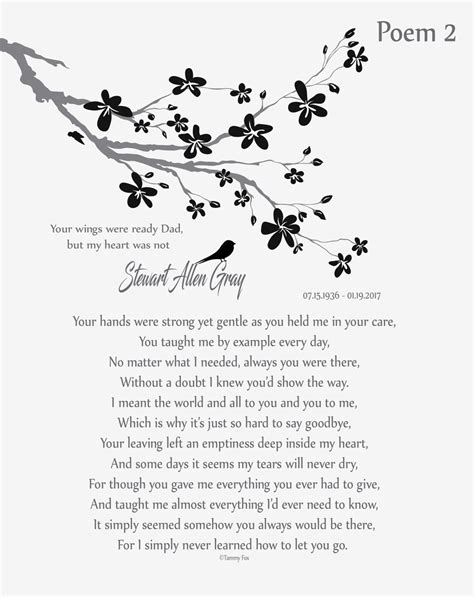 Loss Of Dad Poems